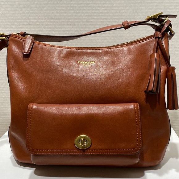 Coach | Bags | Coach No E39322381 Legacy Courtney Reddish Brown Leather ...